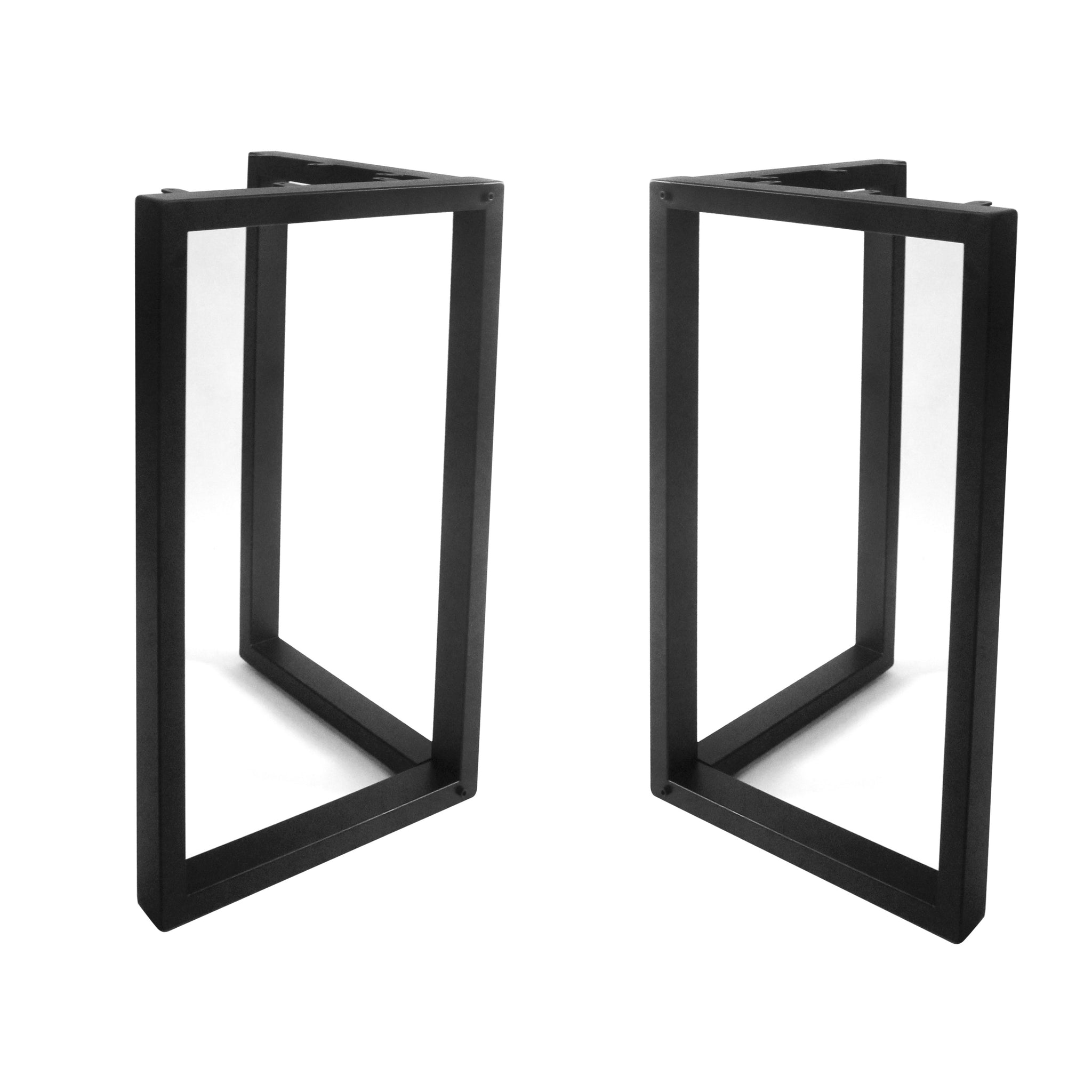 L-Shaped Steel Table Legs - Corner Table Support