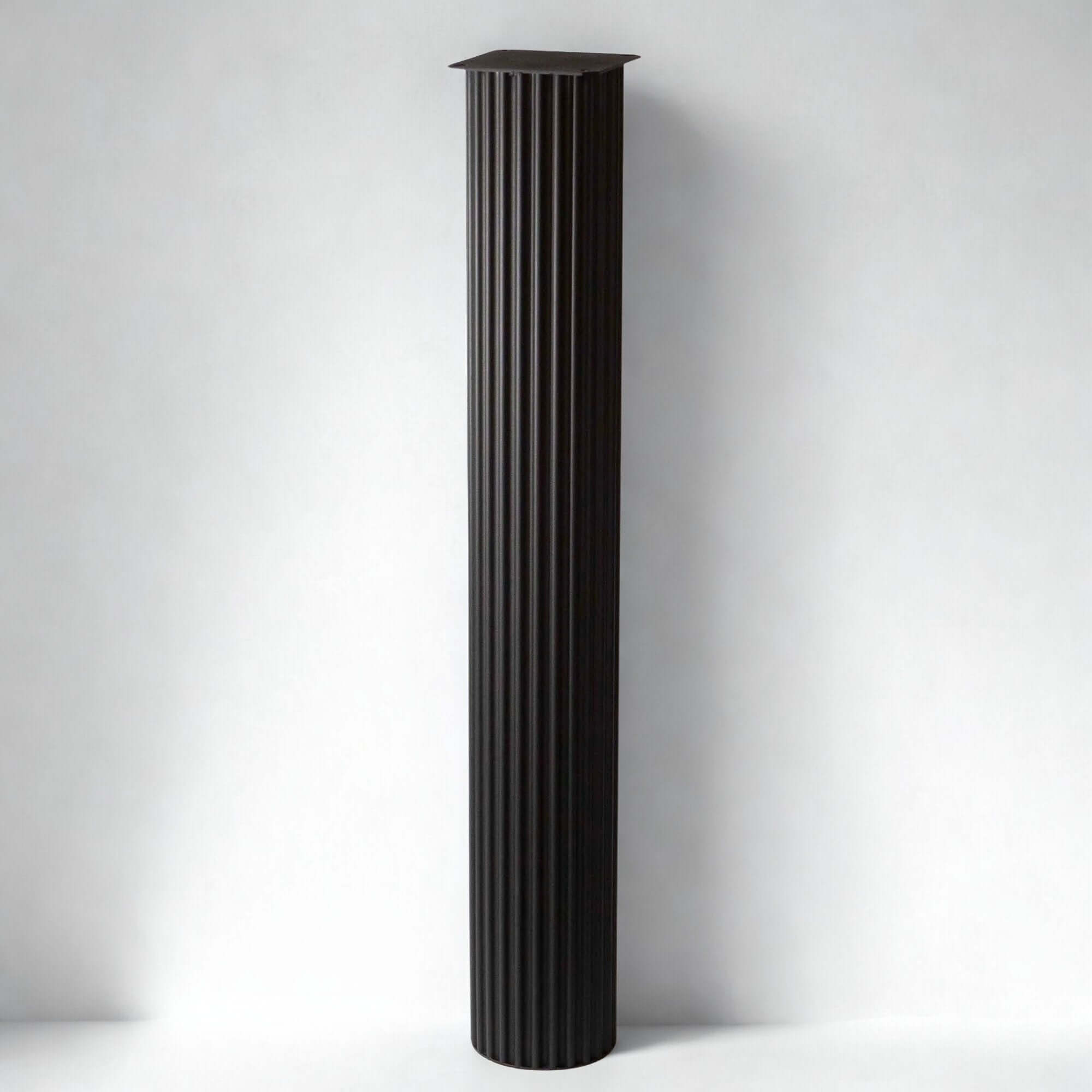 Fluted High Top Table Legs, One Piece, LK482