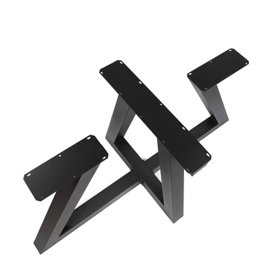 Black Steel Dining Table Base, Industrial Metal, SS008