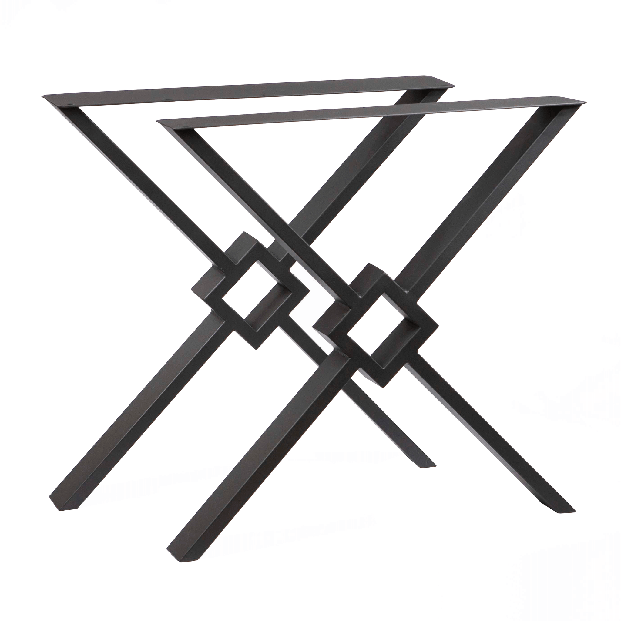 Modern X-Shaped Dining Table Legs, Industrial Steel, SS1910