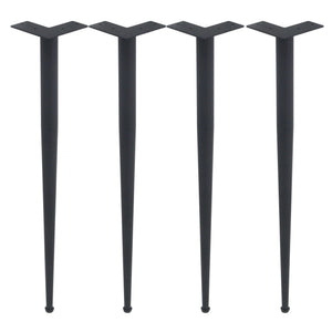 Black Cone Shape Dining Table Legs, Set of 4, G800098-710