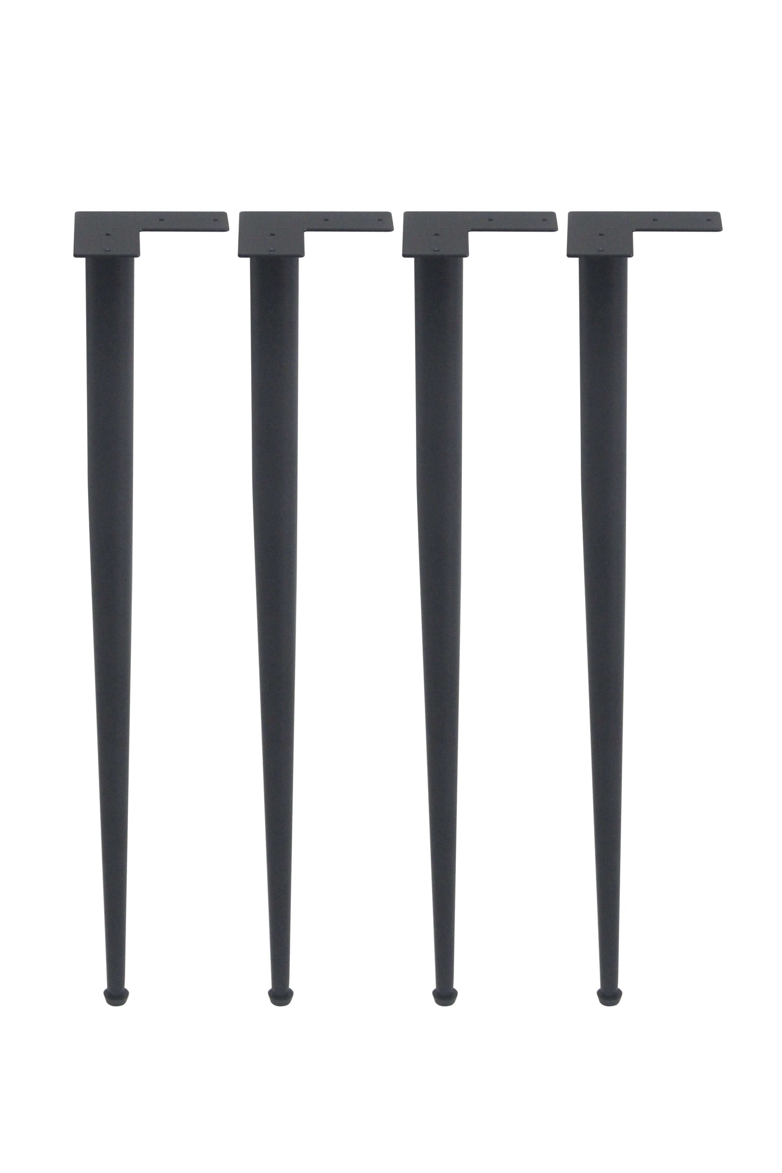 Black Cone Shape Dining Table Legs, Set of 4, G800098-710