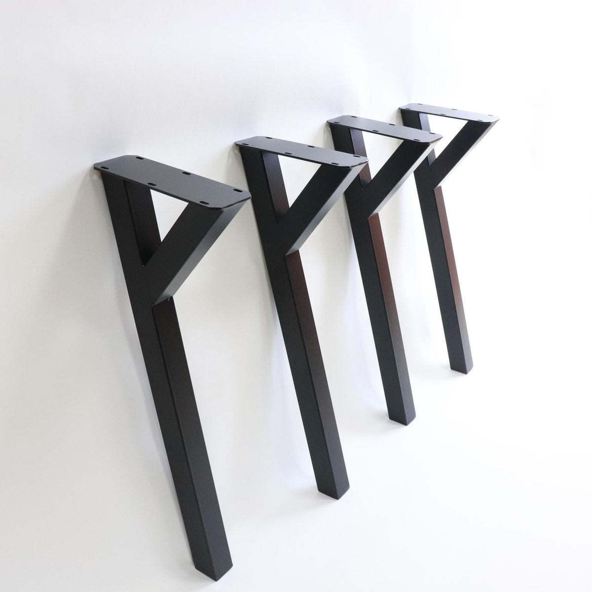 Angled Dining Table Legs, Industrial Black Steel, G800591
